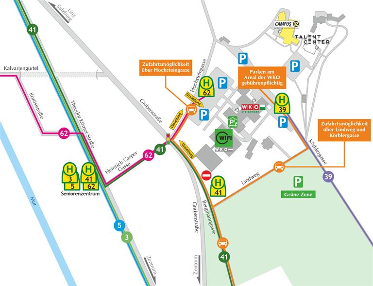 WIFI Graz Anreise | WIFI Steiermark